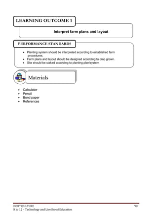 K to 12 Horticulture Learning Module | PDF