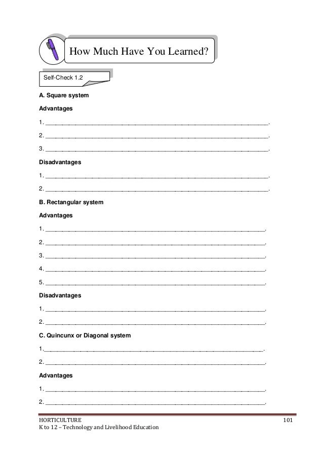 Horticulture Worksheets High School