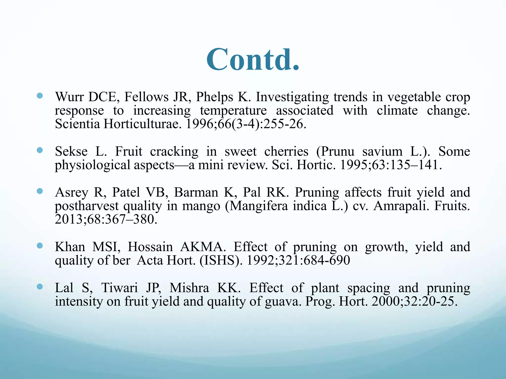 Factors Affecting Quality Of Fruits. | PPTX