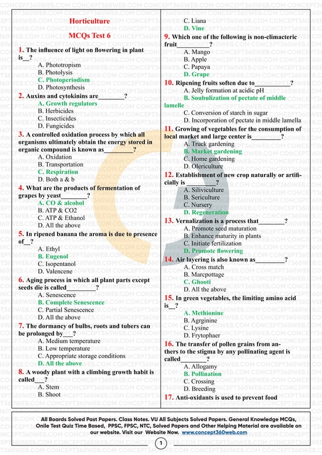 Horticulture Quiz 6.pdf