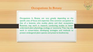 Horticulture Vs. Botany: The Major Differences | PDF