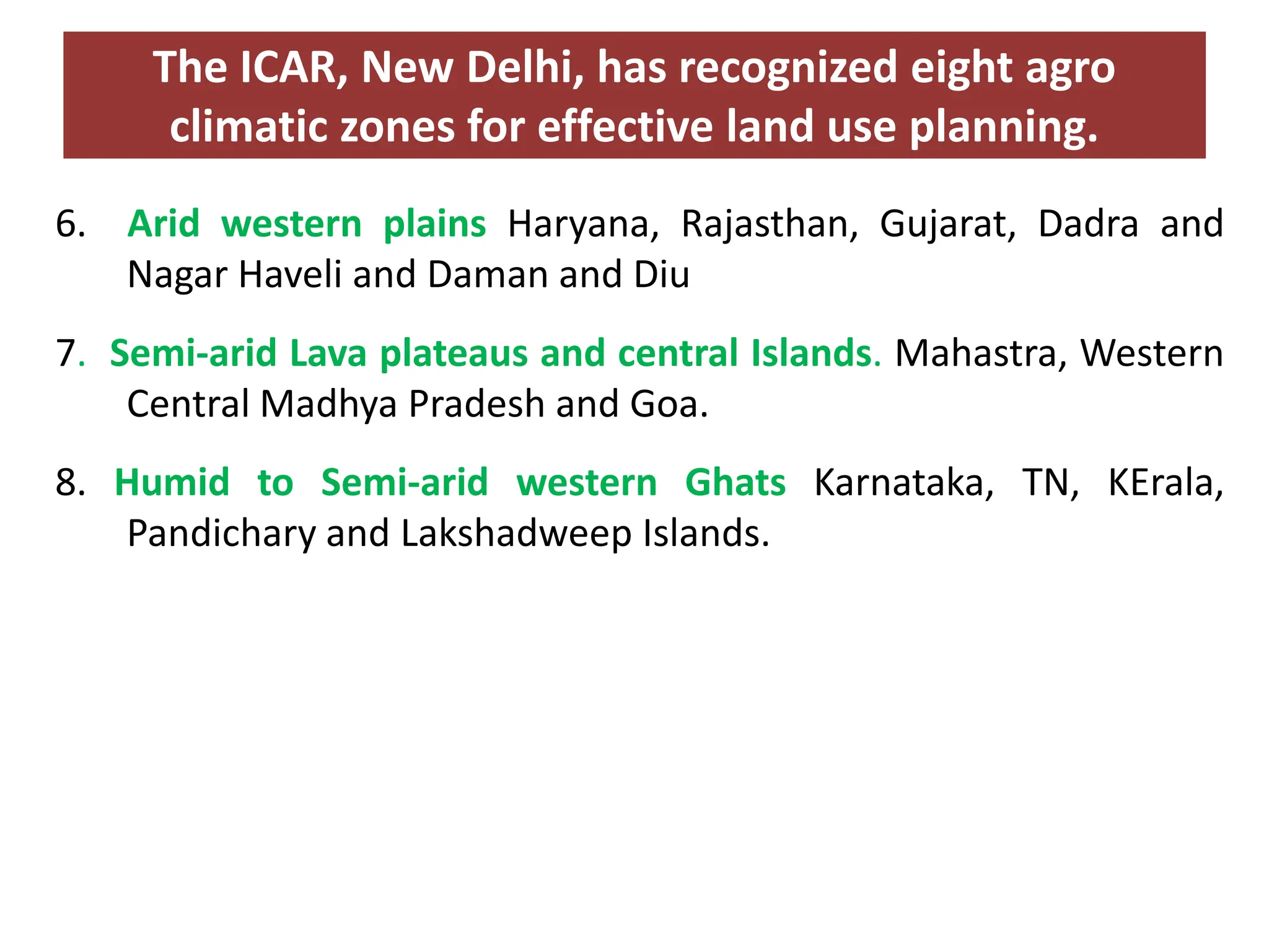 Horticulture zones of india and the crops grown .pptx