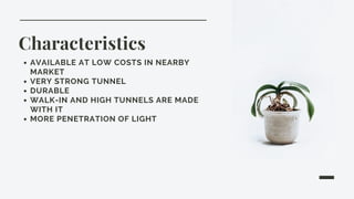 Tunnel Farming and its types. | PDF