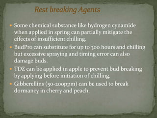 Chilling and heat Unit requirements for horticultural crops | PPTX