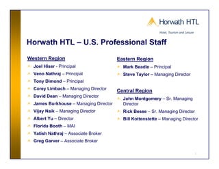 Horwath HTL - Hotel, Tourism, and Leisure | PDF