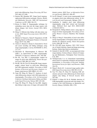 Adaptive block-based pixel value differencing steganography | PDF | Photo Editing Software ...