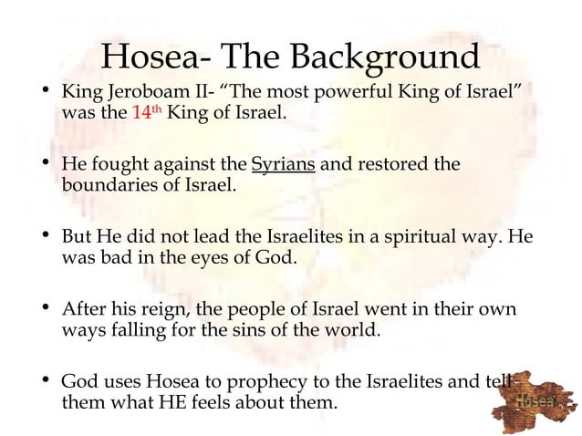Hosea | PPT