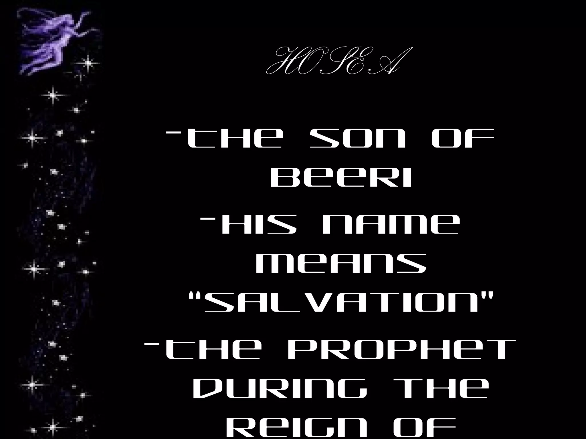 Prophet Hosea | PPT