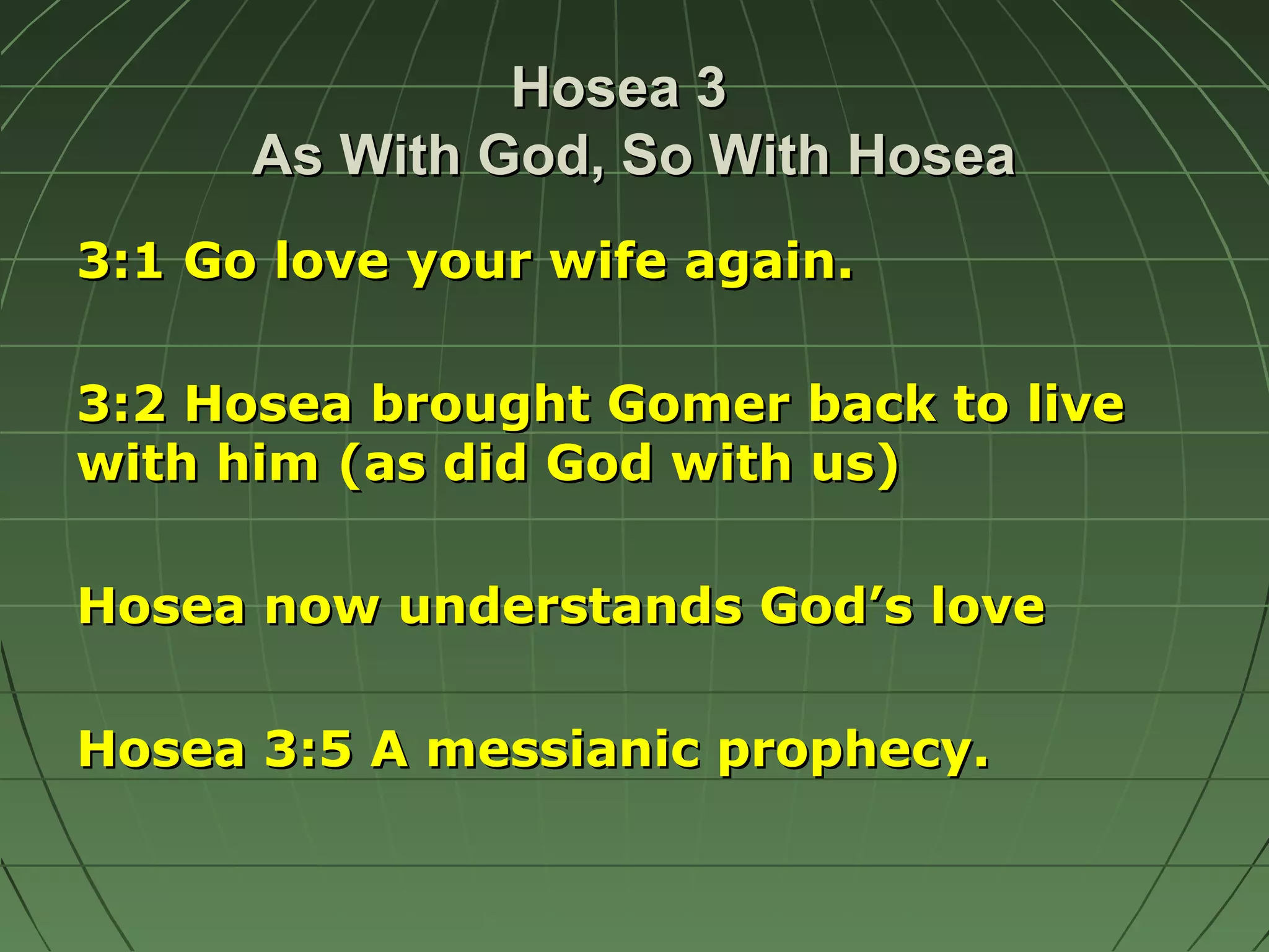 Hosea: The Savior of Israel | PPT