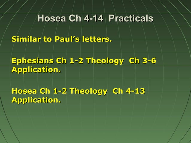 Hosea: The Savior of Israel | PPT | Christianity | Religion & Spirituality