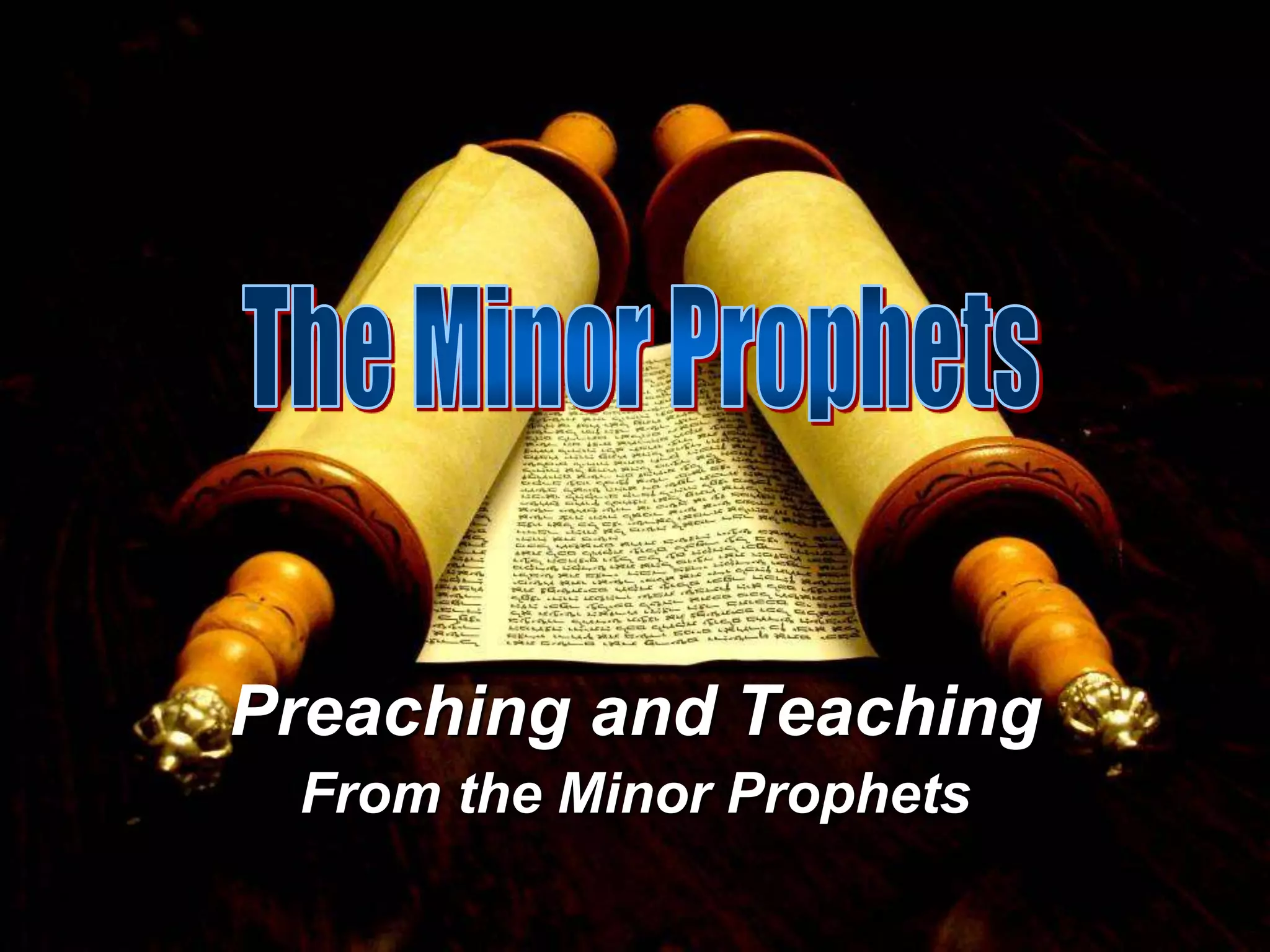 Minor Prophets: Hosea & Amos | PPTX