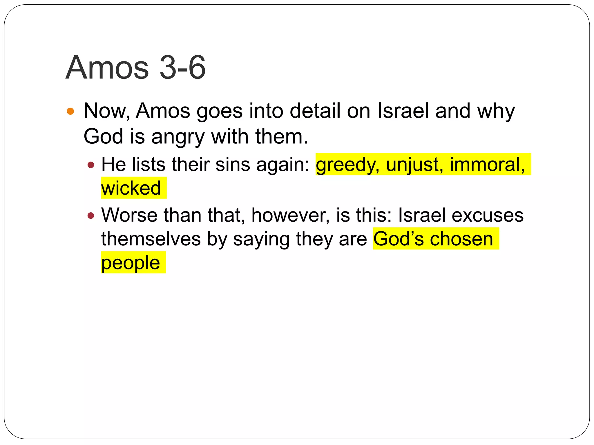 Minor Prophets: Hosea & Amos | PPTX