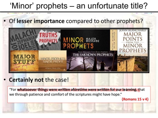 Minor Prophets: Hosea & Amos | PPT