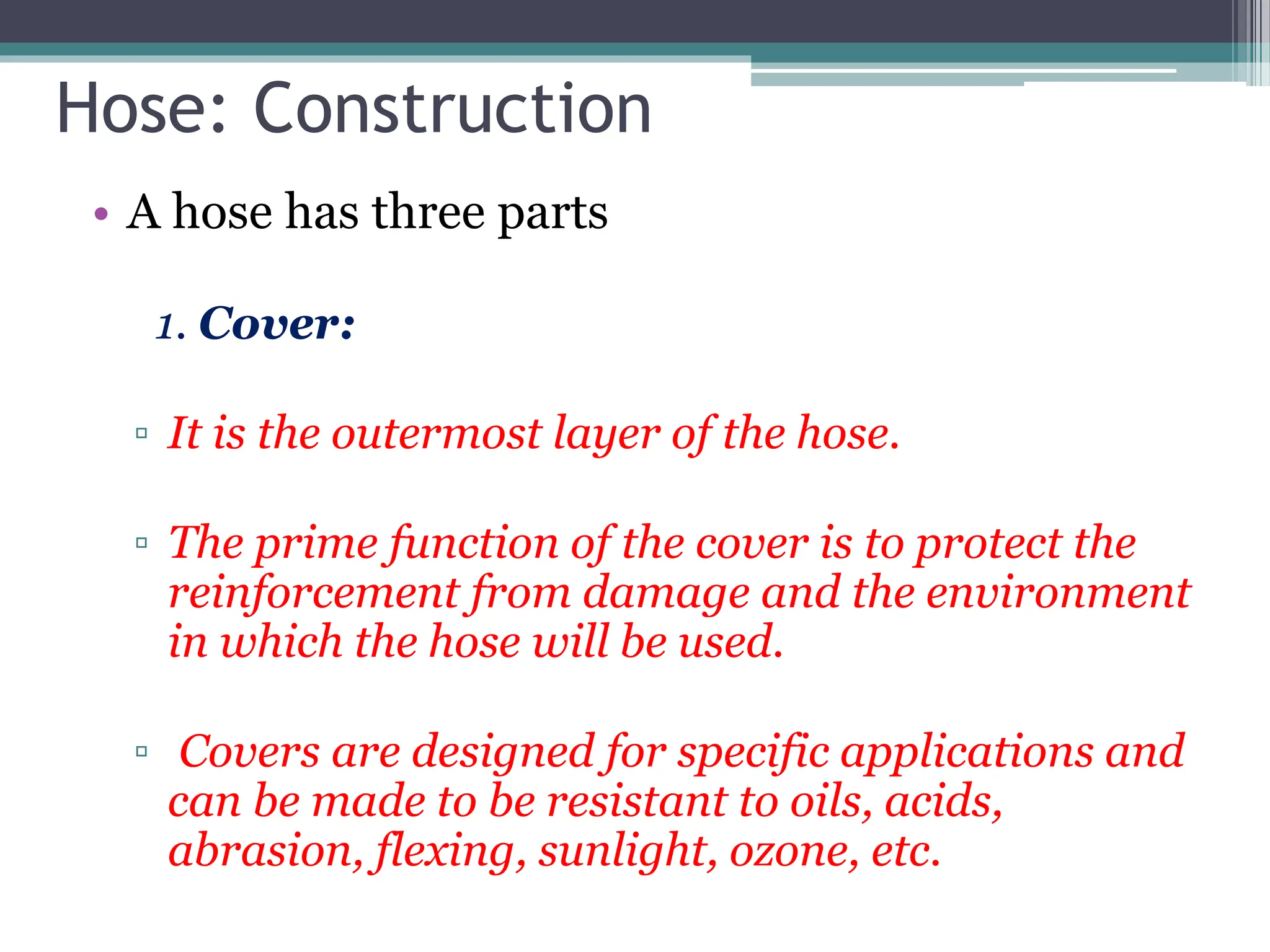 HOSE FABRICS AND ITS APPLICATIONS AREAS AND USES | PPTX