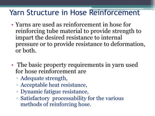 HOSE FABRICS AND ITS APPLICATIONS AREAS AND USES | PPTX