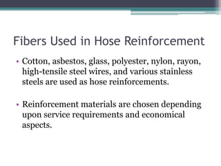 HOSE FABRICS AND ITS APPLICATIONS AREAS AND USES | PPTX