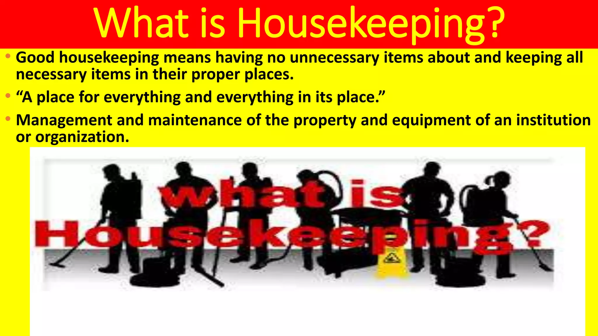 Housekeeping PowerPoint | PPTX