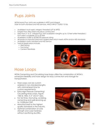 Hose Loops, Hose Loops Equipment - Worldwide Oilfield Machine | PDF