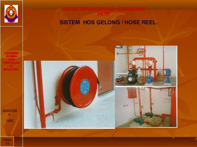 Hose reel in fire fighting system