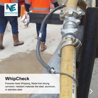 Hose Safety - WhipCheck, Whip Stops, Hose hobbles, Red Iron Slings | PDF