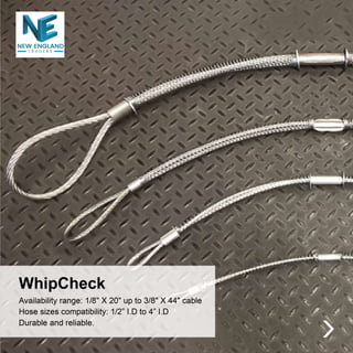 Hose Safety - WhipCheck, Whip Stops, Hose hobbles, Red Iron Slings | PDF