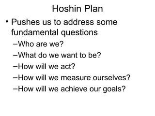 Hoshin Training - Vision | PPT