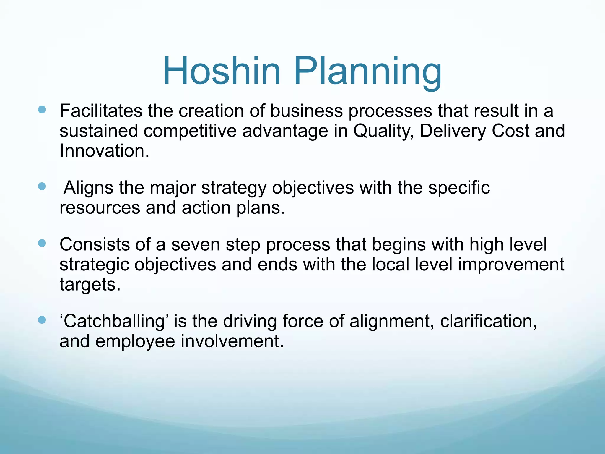 Hoshin planning presentation | PPTX