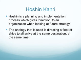 Hoshin planning presentation | PPTX