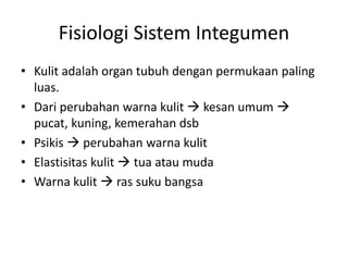 Ho sistem integumen rev.1 | PPT