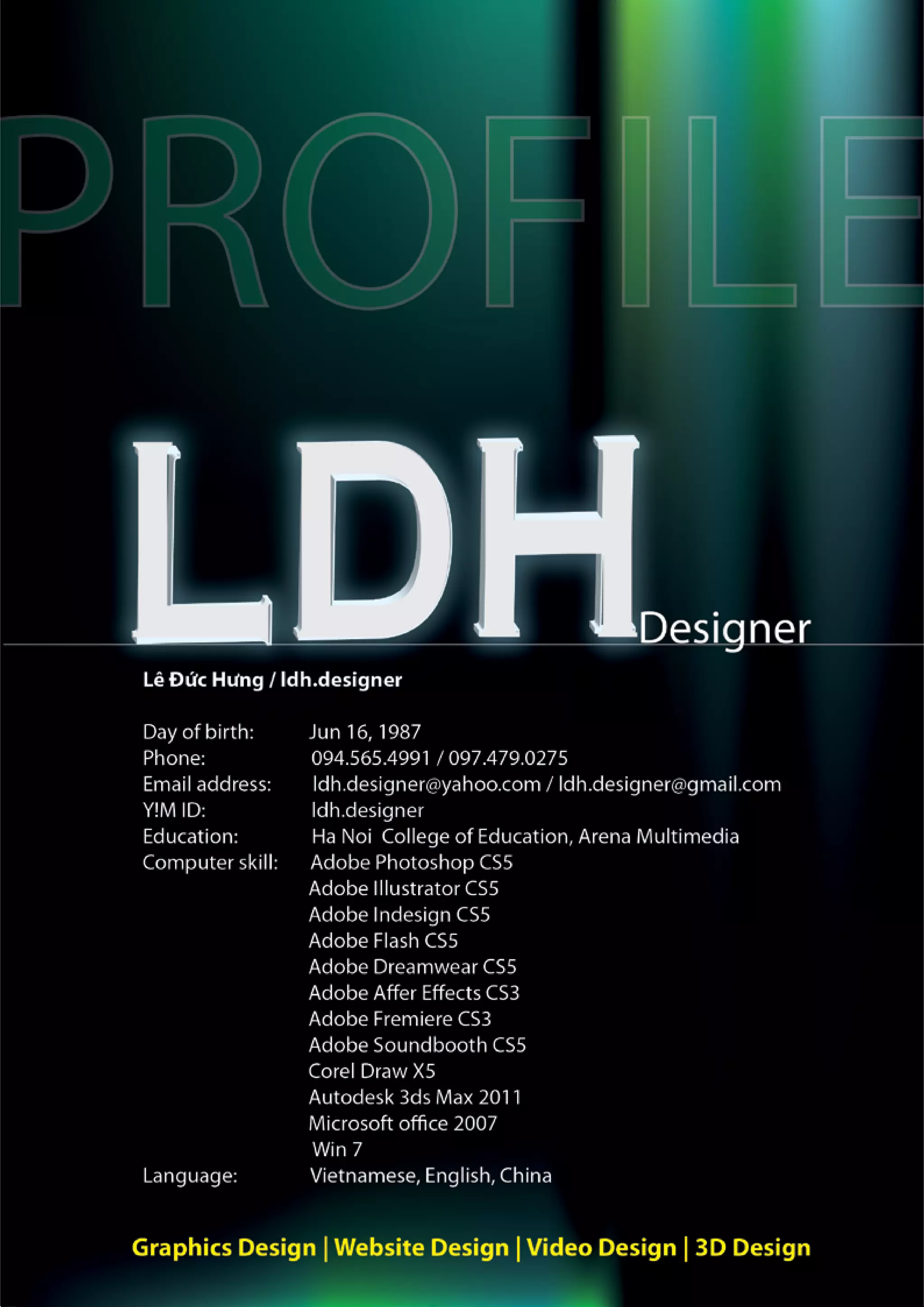 Ho so ldh.designer | PDF