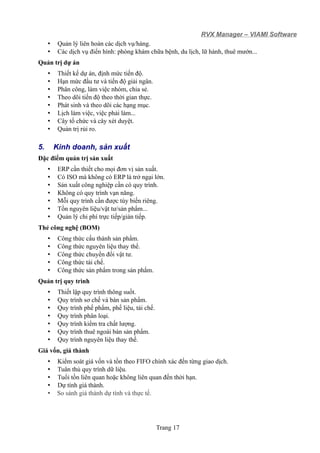 Hồ sơ RVX Manager | PDF