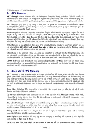 Hồ sơ RVX Manager | PDF