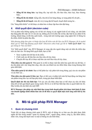 Hồ sơ RVX Manager | PDF