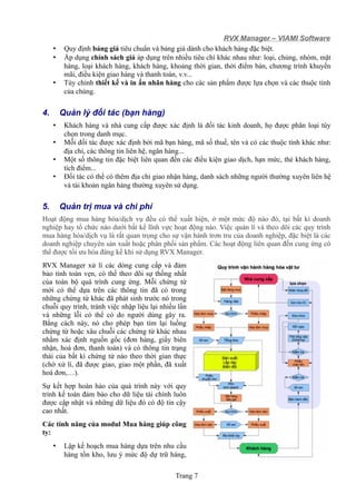 Hồ sơ RVX Manager | PDF