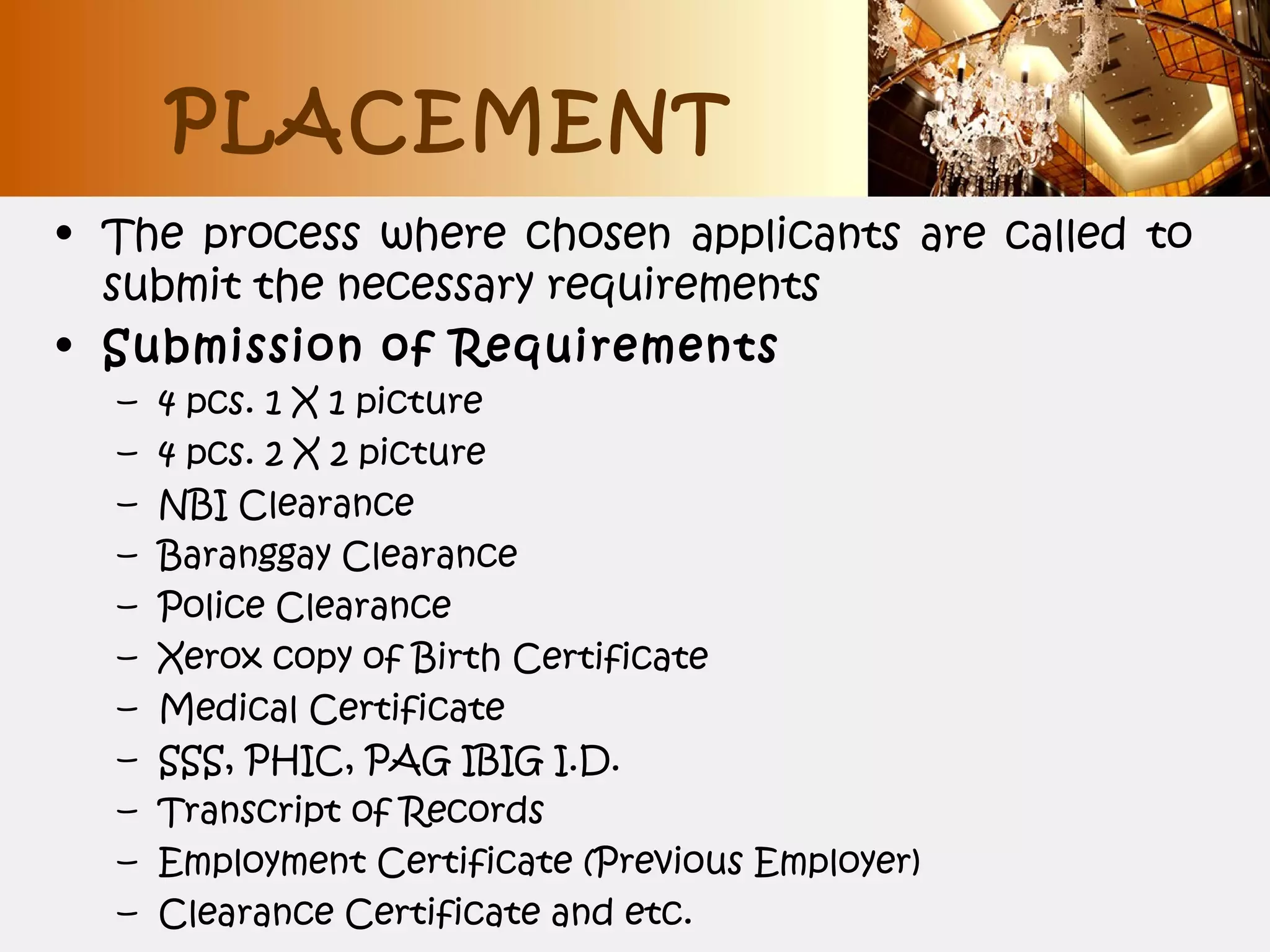 HOSPITALITY OPERATIONAL MANAGEMENT | PPT