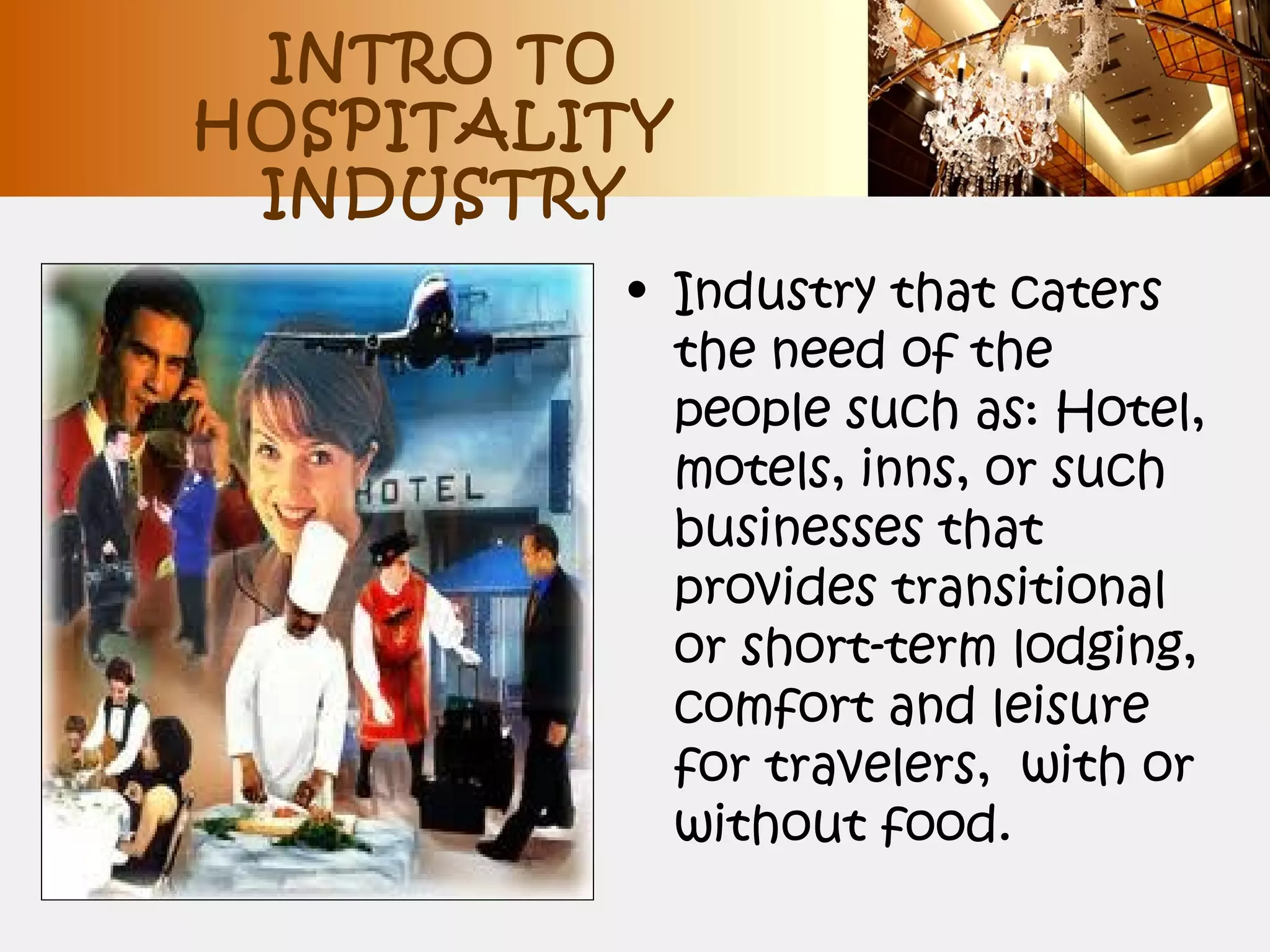 HOSPITALITY OPERATIONAL MANAGEMENT | PPT