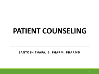 alla about hospital pharmacy go deep study patient councel | PDF ...