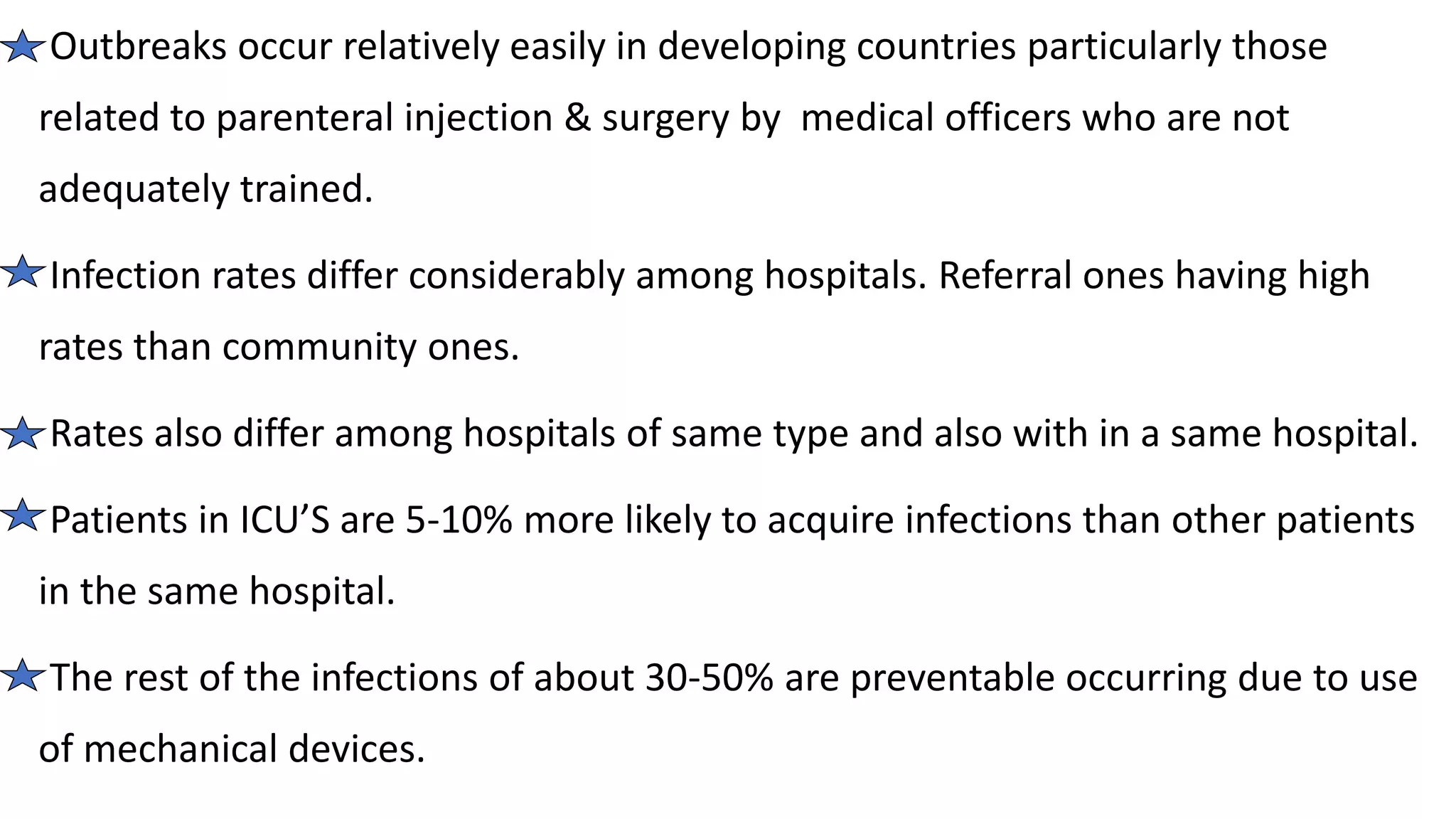 Hospital acquired infections/ HAI/ Nosocomial infections | PPTX