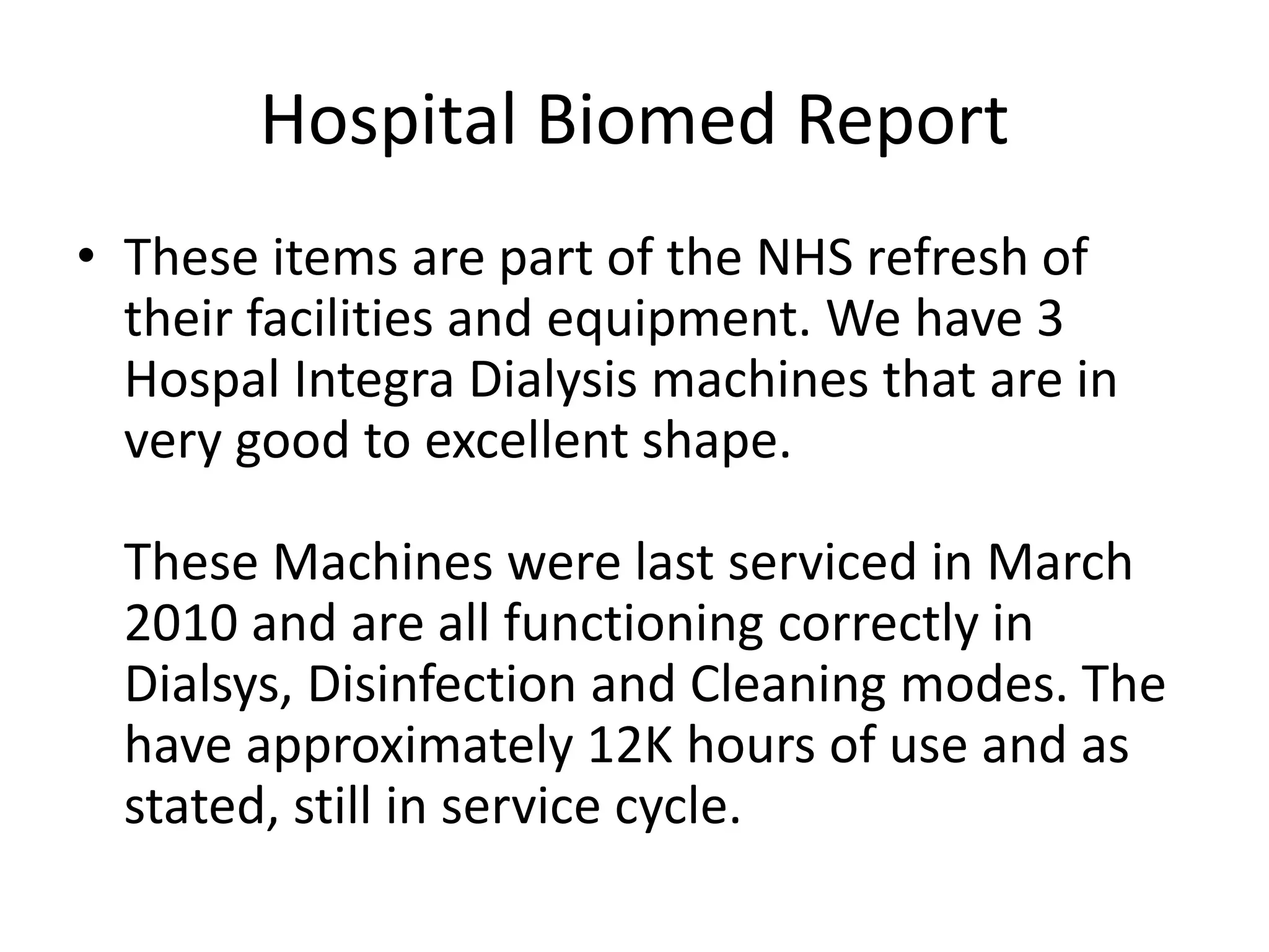 Hospal integra dialysis machine | PPTX