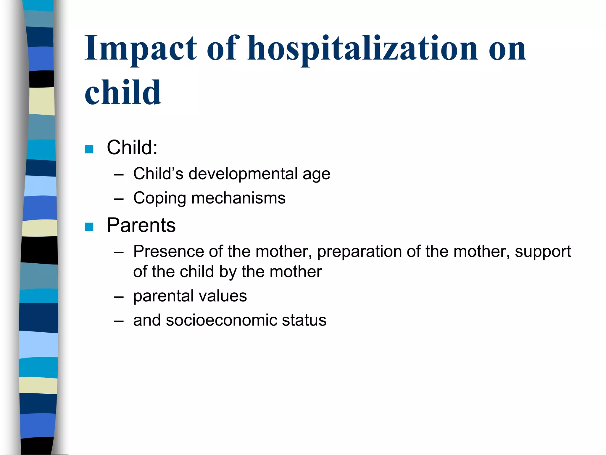 Hospitalized child | PPTX