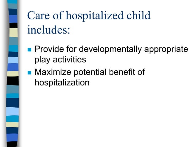 Hospitalized child | PPTX