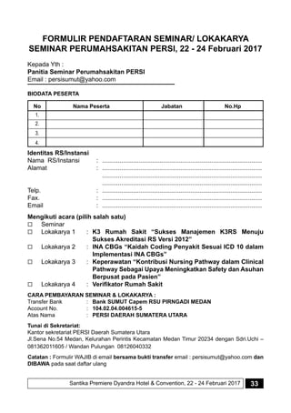 Hospex medan2017 | PDF
