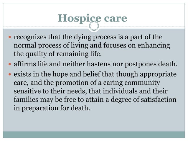 Hospice Care | PDF | Eldercare | Family and Relationships