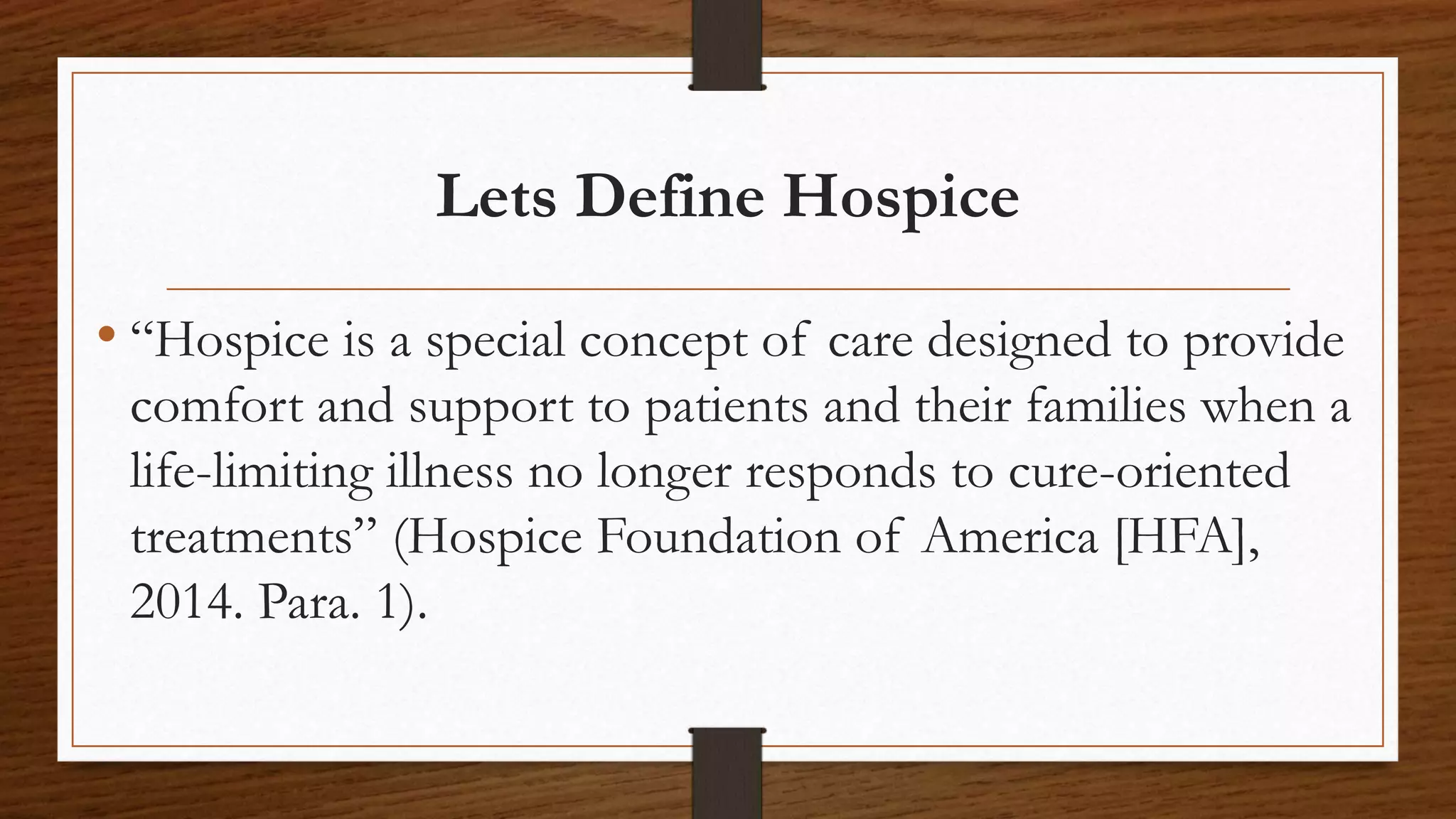 Hospice and palliative care | PPTX