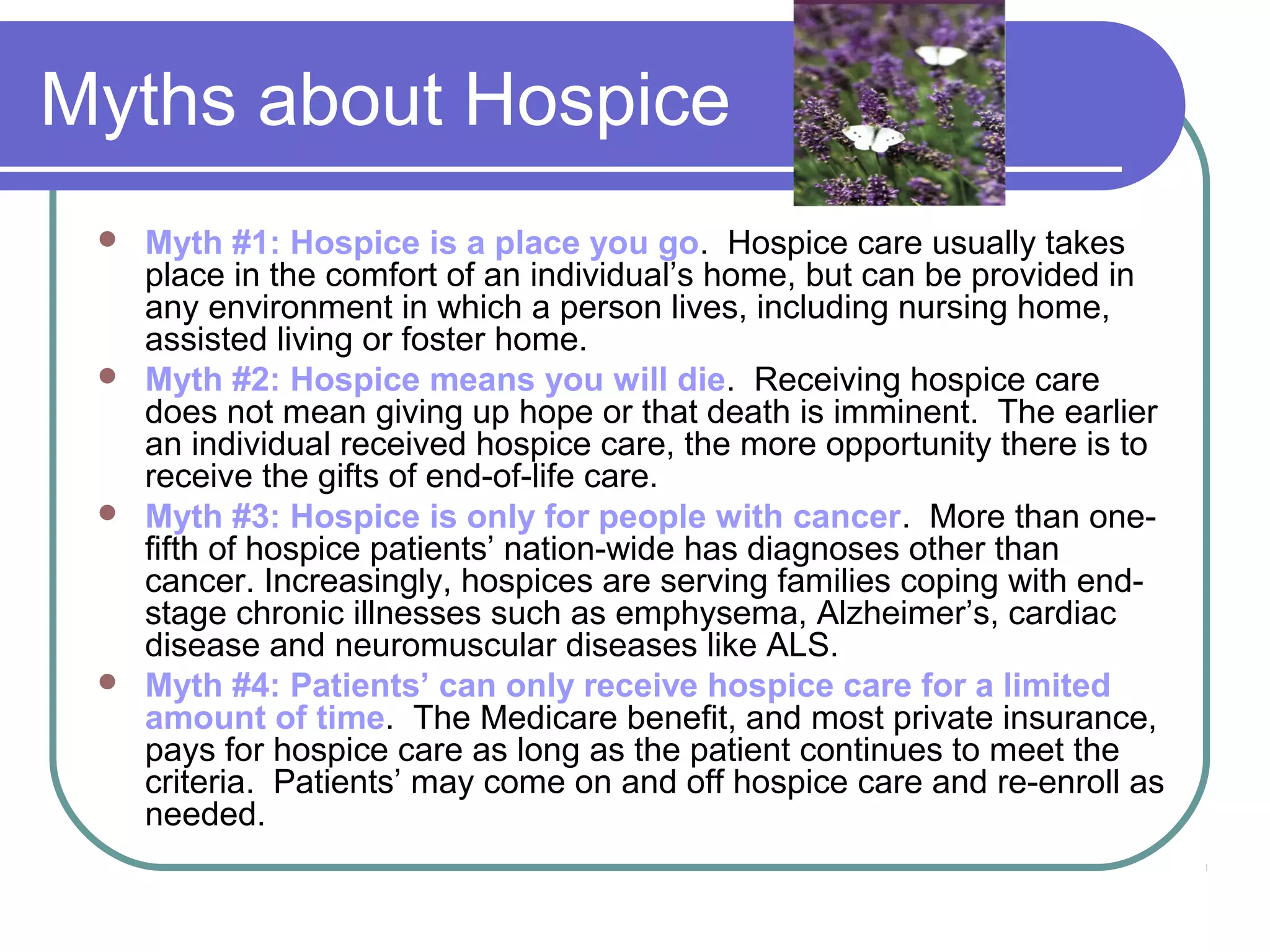 Hospice tutorial | PPT