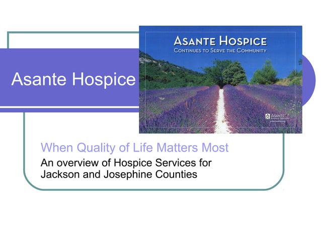 Hospice tutorial | PPT