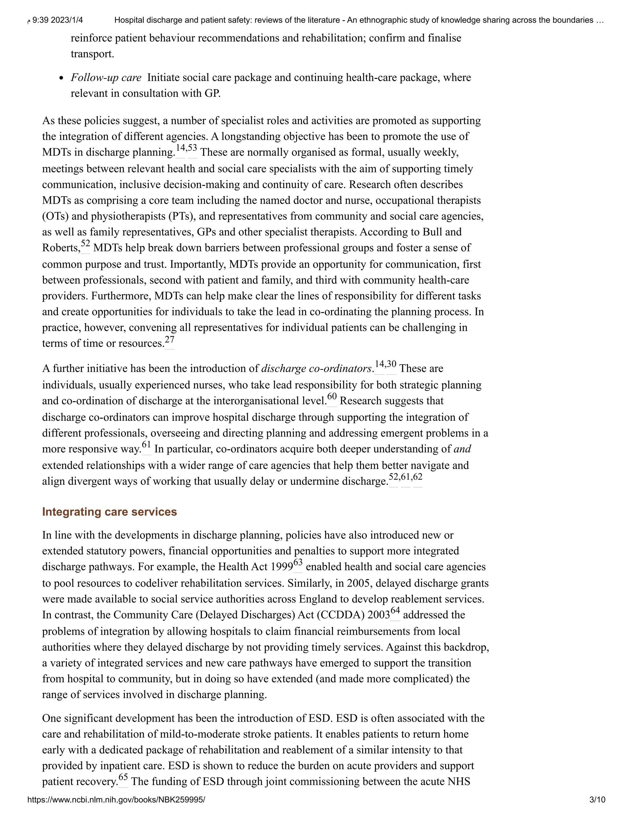 Discharge hospital, patient safety of th | PDF