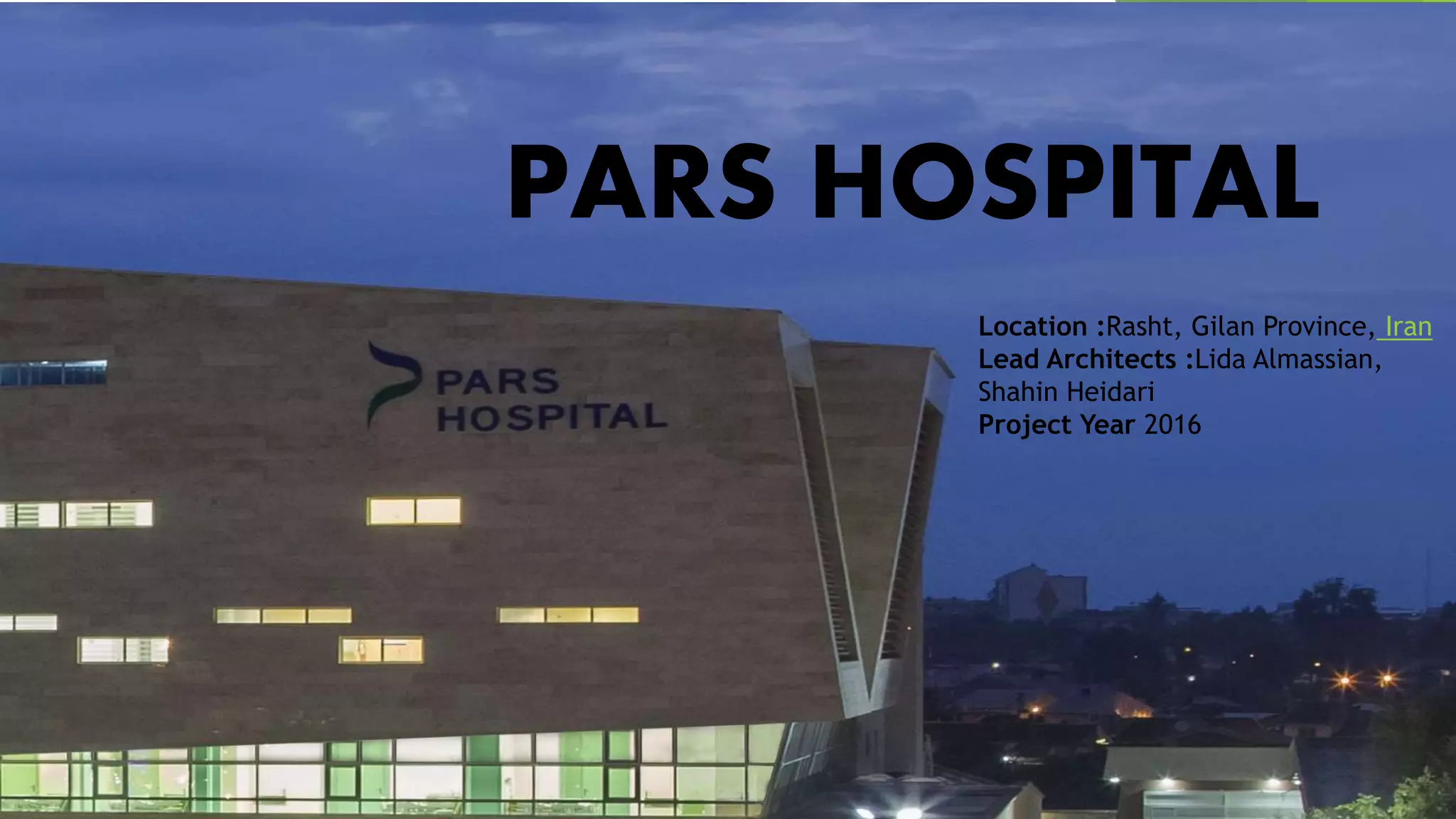 interior design for hospitals | PPTX