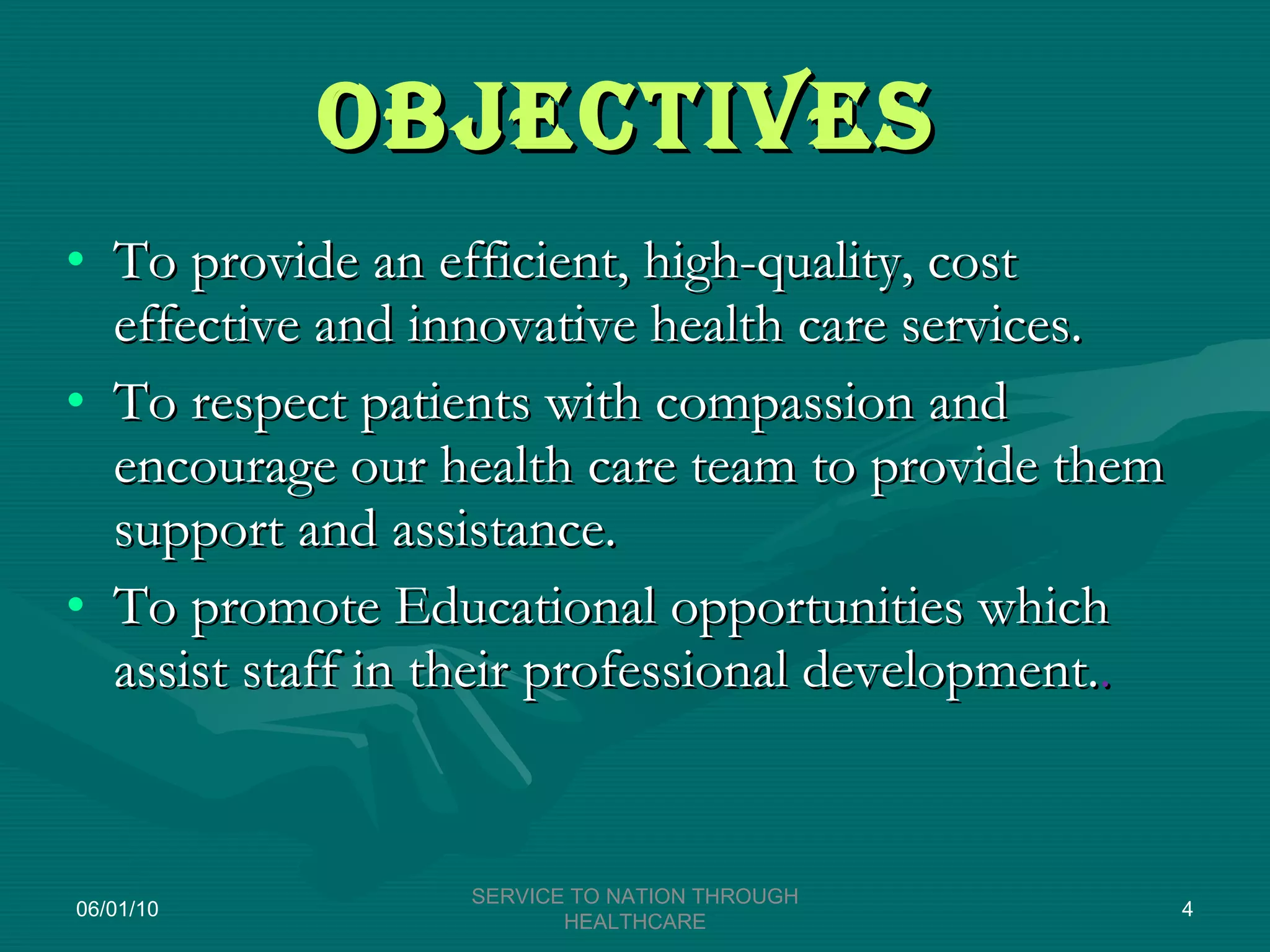 Hospital Project by Vasundhara Trust | PPT