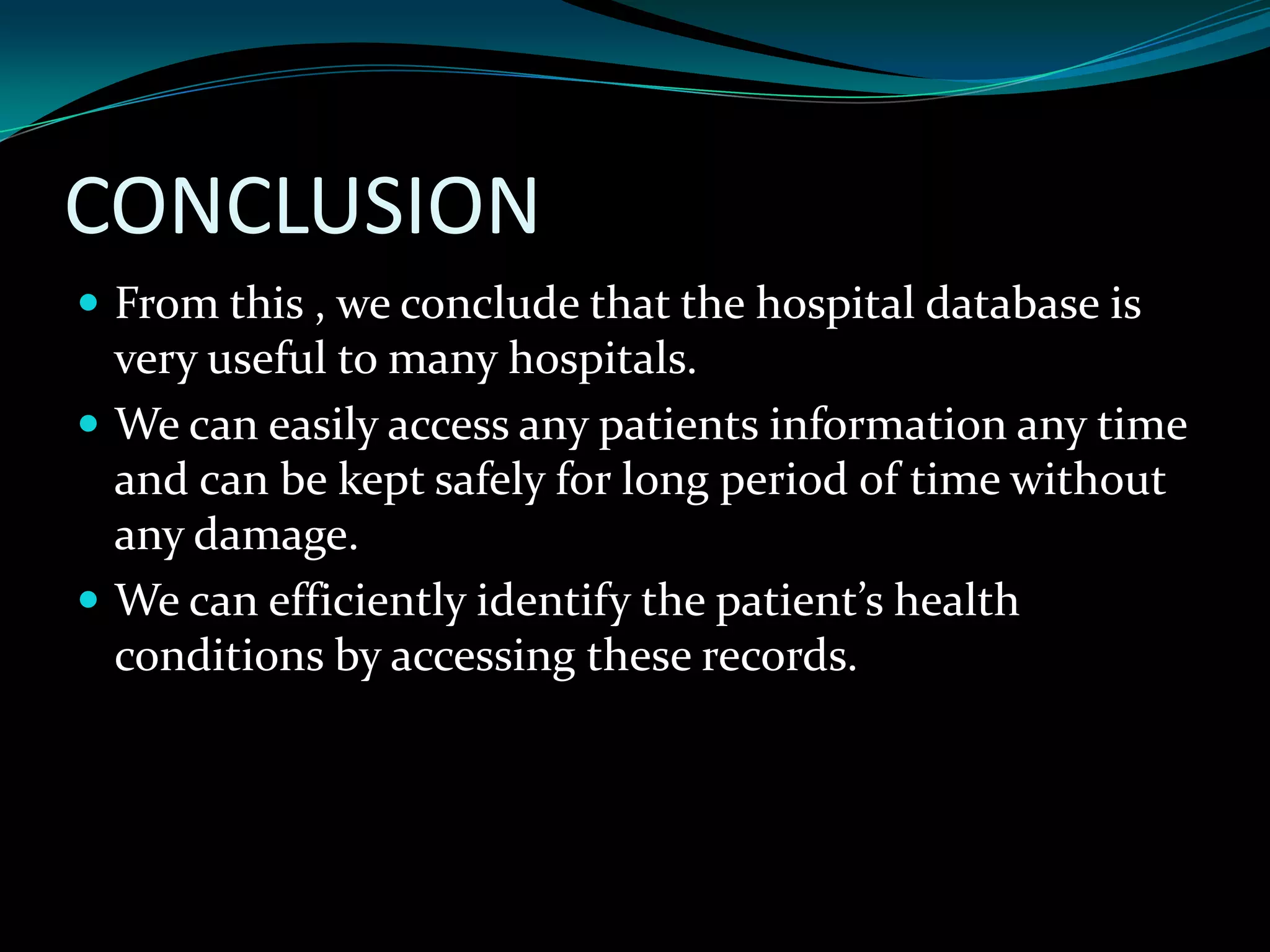 Hospital management first review | PPTX